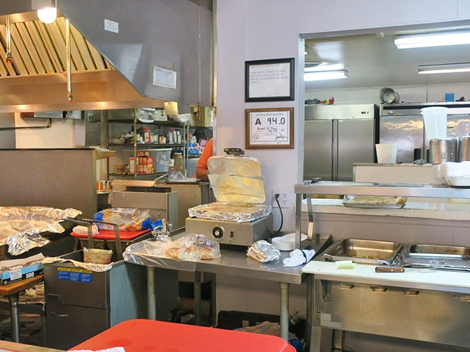 A glimpse into the engine room where the magic happens. No fancy copper pots or celebrity chef tantrums, just decades of know-how and dedication.