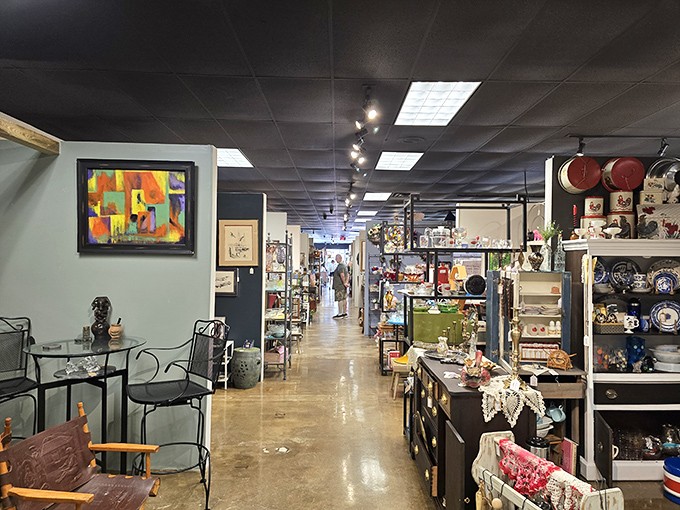 The long view reveals the true scale of this treasure trove&mdash;aisles of possibility stretching toward vintage horizons.