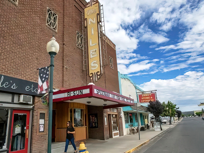 The Niles Theater stands as downtown Alturas' crown jewel, where movie tickets cost less than a fancy coffee in San Francisco.