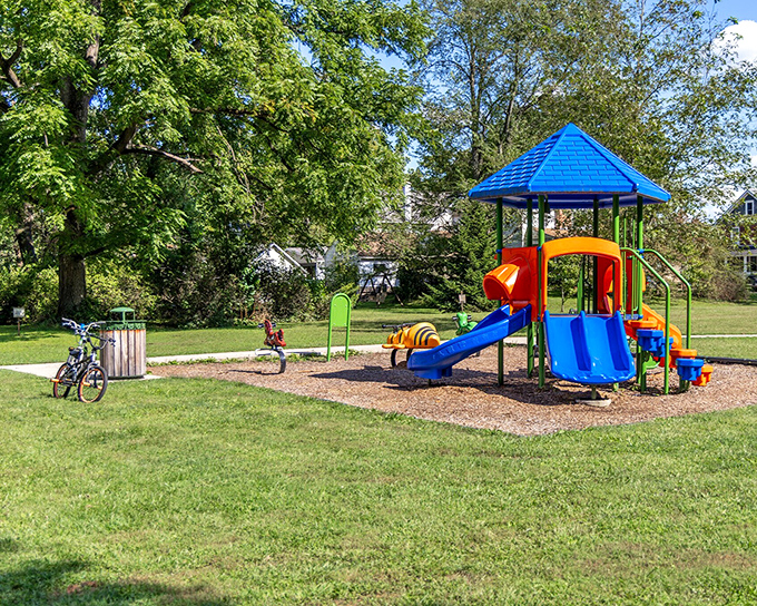 Childhood laughter echoes around this colorful playground&mdash;where screen time surrenders to sunshine and imagination still reigns supreme.