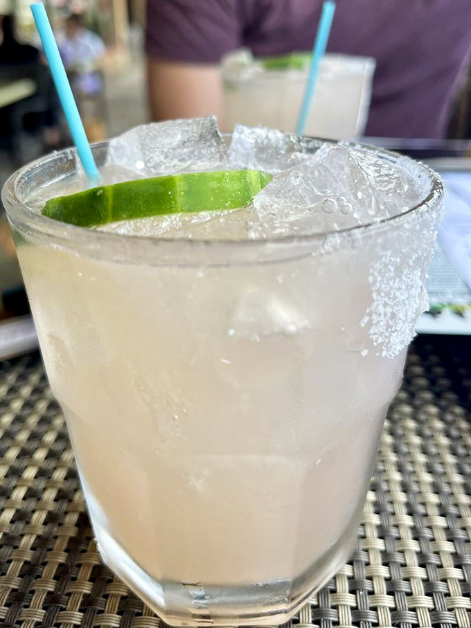Nothing says "vacation mode activated" like a perfectly balanced margarita with a salt rim that's calling your name.