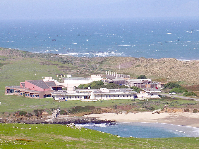 A coastal research facility that somehow manages to look both scientifically serious and like the perfect setting for a romantic comedy's third act.