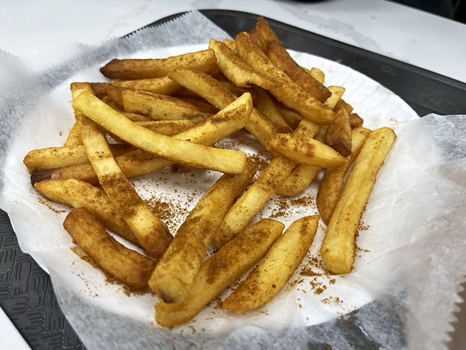 These aren't just fries &ndash; they're fries that went on a gap year and came back with stories. The masala seasoning transforms the humble potato.
