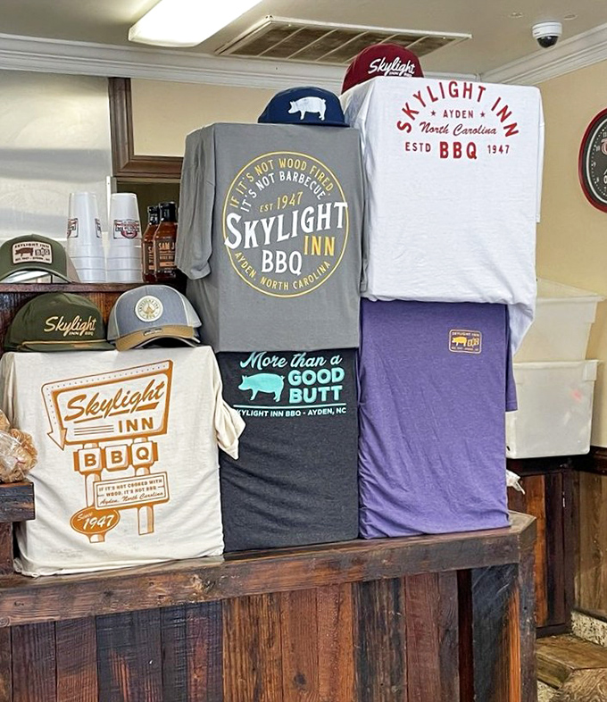 Barbecue so good they put it on t-shirts. When your souvenir doubles as a public service announcement for great food, you know it's special.