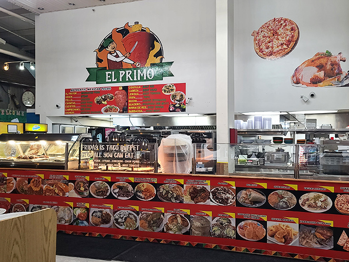 El Primo's vibrant food counter offers a spicy respite from shopping. Those tacos aren't just lunch&mdash;they're a vacation for your taste buds.