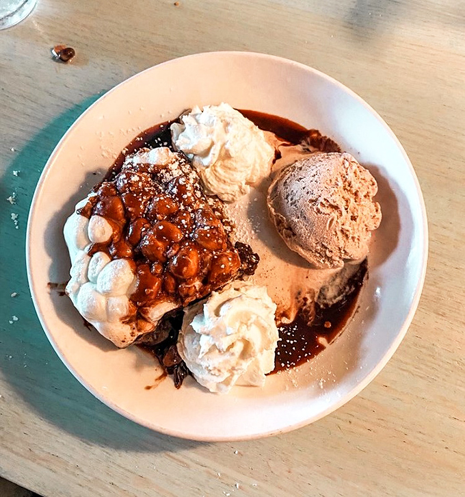 Dessert that doesn't whisper sweet nothings—it shouts them from the rooftop with caramel, whipped cream, and pure joy.