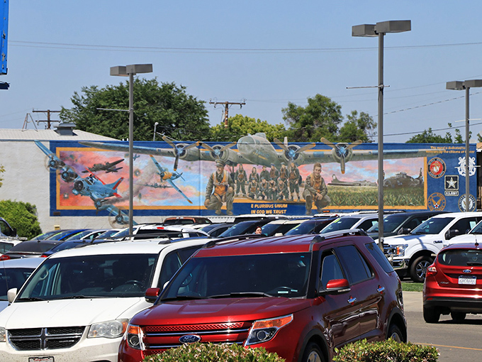 Military murals honor service members with artistic tributes that connect past sacrifices to present freedoms.
