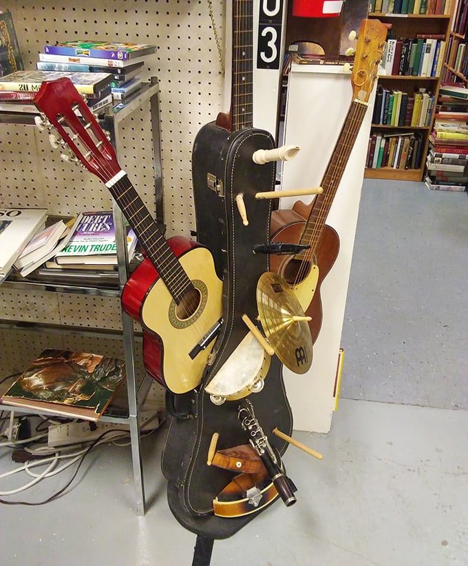 Nashville's musical heritage on display. These instruments are just waiting for new hands to make them sing again.