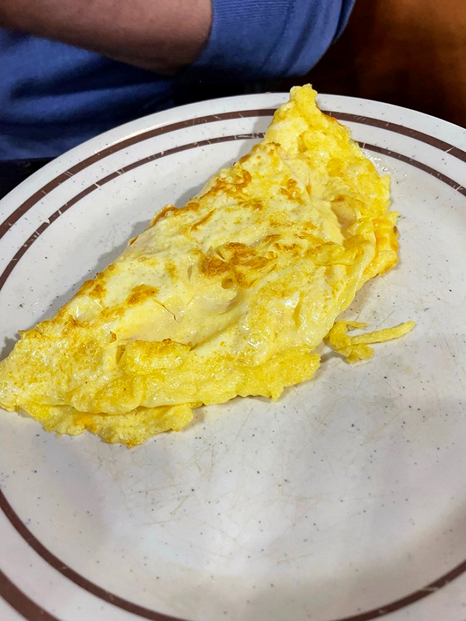This omelet isn't just breakfast—it's a golden sunrise on a plate, ready to fuel your Smoky Mountain adventures.