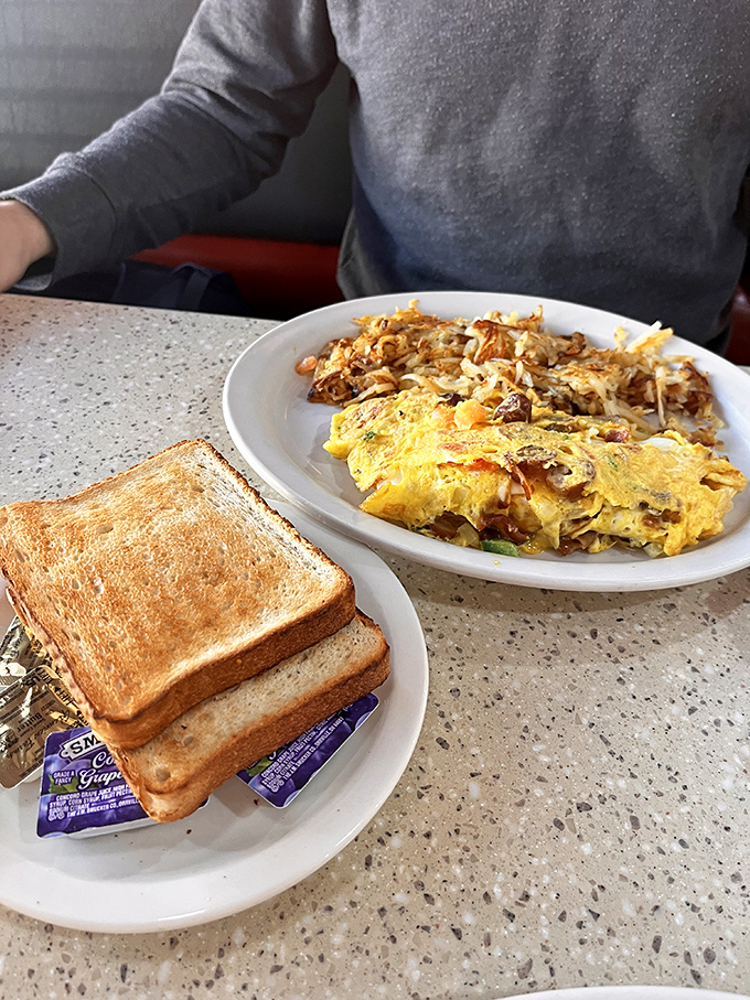 When your omelet and hash browns take up the entire plate, you know you're in the right place. Breakfast shouldn't be modest.
