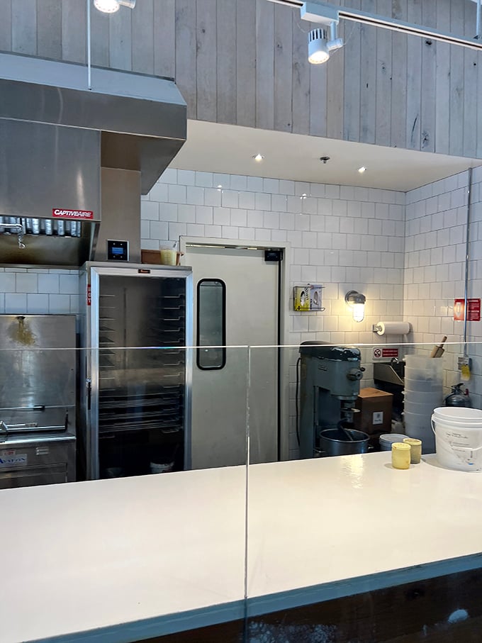 Behind the scenes where the magic happens. That kitchen has witnessed more joy-inducing creations than Santa's workshop.