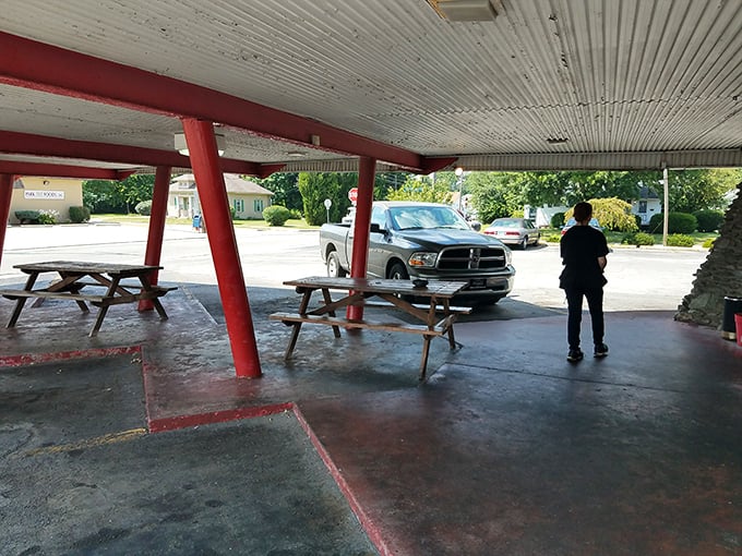 These picnic tables have hosted more Kokomo conversations than any therapist's office in town &ndash; simple, sturdy, and perfectly nostalgic.