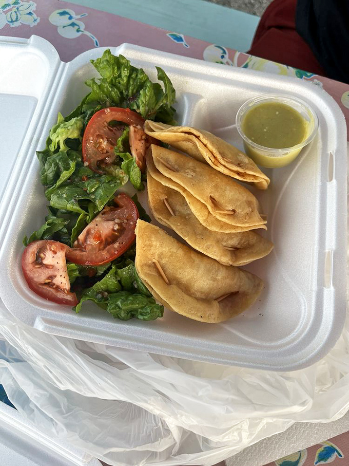 Crispy on the outside, seafood heaven on the inside. These pescadillas prove that the humble quesadilla had untapped potential all along.