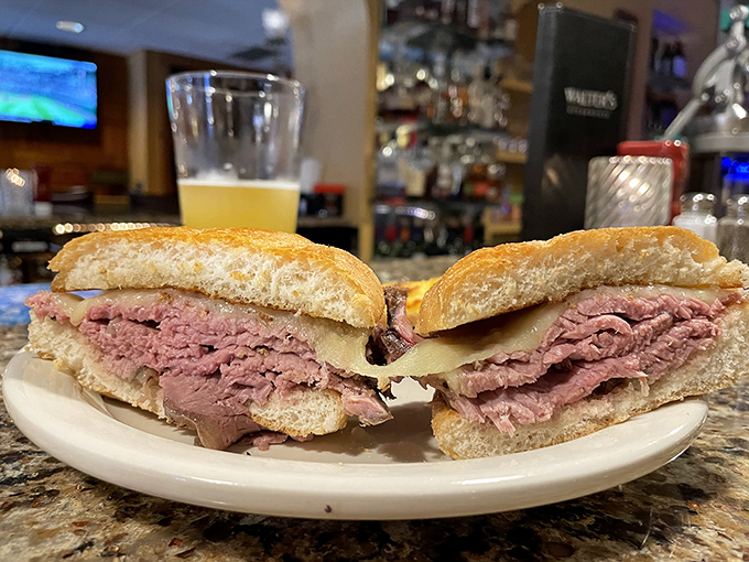 The prime rib sandwich&mdash;proof that yesterday's magnificent dinner can become today's legendary lunch without missing a beat.