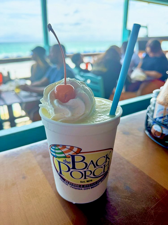 Nothing says "I'm officially on vacation" quite like a whipped cream-topped pi&ntilde;a colada with the Gulf of Mexico as your backdrop.