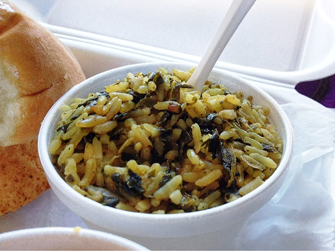 Rice and greens that prove side dishes deserve to be main characters sometimes. Simple, soulful, and secretly stealing the show.