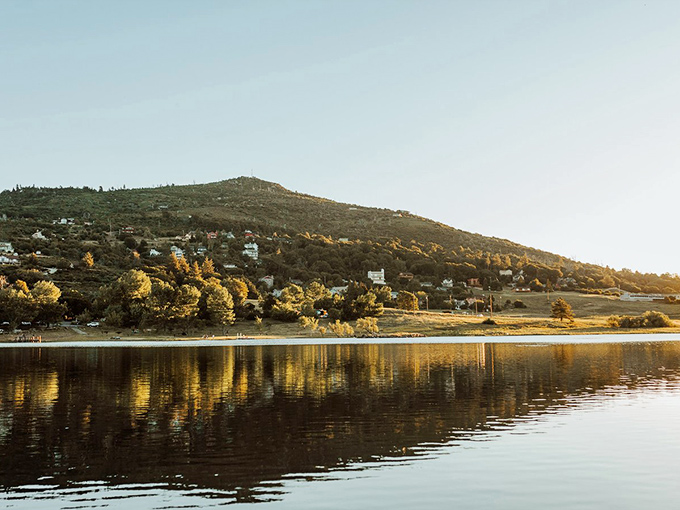 Lake Cuyamaca reflects autumn's golden touch, proving that California does indeed have seasons when it puts its mind to it.
