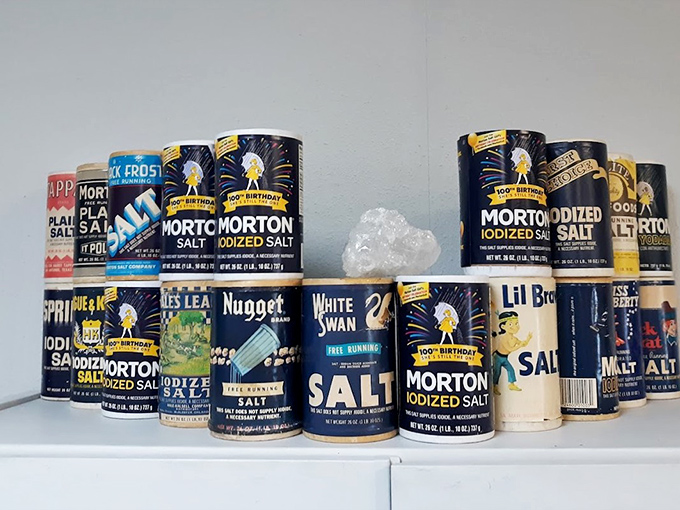 The evolution of salt packaging tells America's story through design. That Morton Salt girl hasn't aged a day in over a century!