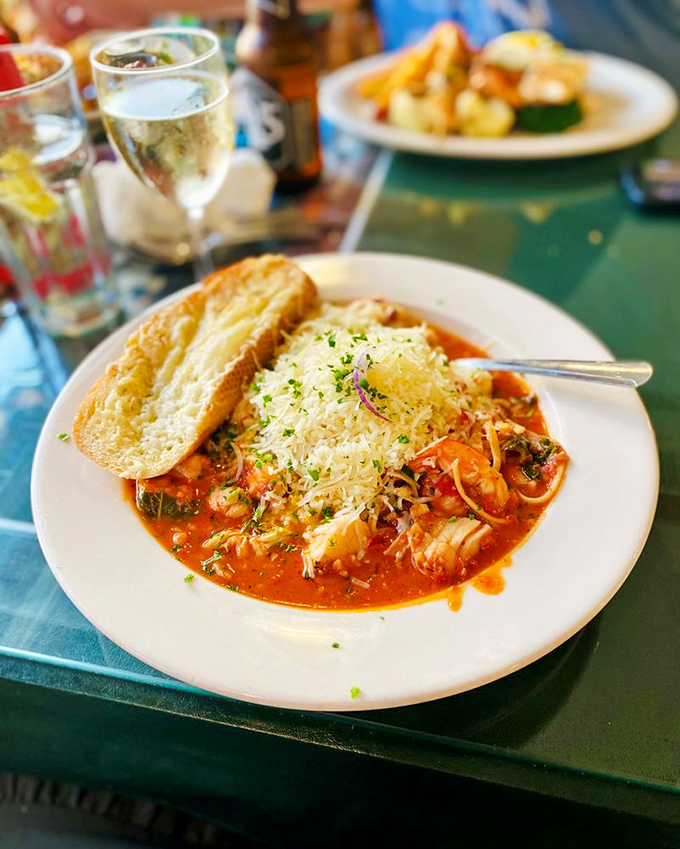 This isn't just pasta&mdash;it's an Italian fisherman's dream vacation. Linguini swimming alongside seafood treasures in a tomato broth that tastes like coastal sunshine.