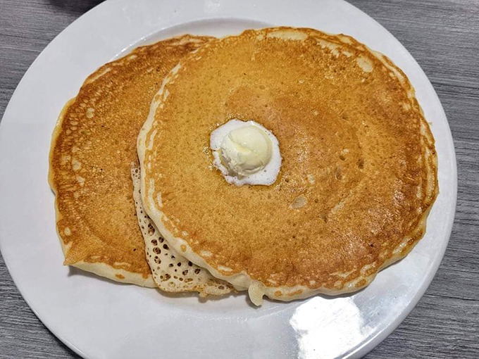 Classic buttermilk pancakes prove that sometimes the simplest pleasures deliver the most satisfying breakfast experiences.