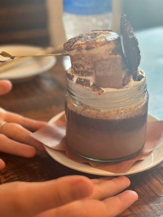 S'mores in a jar? Someone's been thinking outside the campfire. This dessert brings childhood memories into sophisticated territory.