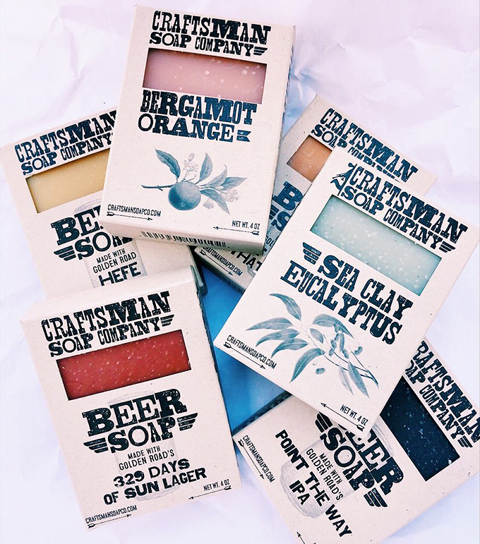 Artisanal soaps that smell so good you'll contemplate taking a bite. The beer soap is perfect for the person who wants to smell like happy hour.