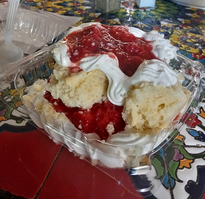 Strawberry shortcake that makes a compelling argument for dessert being an essential food group rather than just an option.