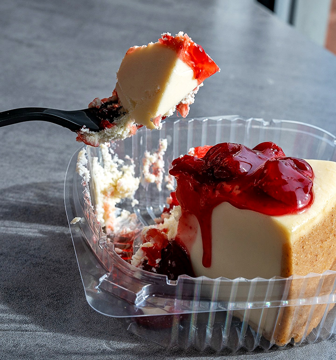 Strawberry cheesecake that makes you want to skip the chicken altogether—until you remember you don't have to choose.