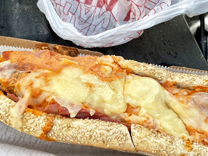 This sandwich has layers like a good novel. The Zio Franco tells a story of perfect meat-to-cheese harmony.