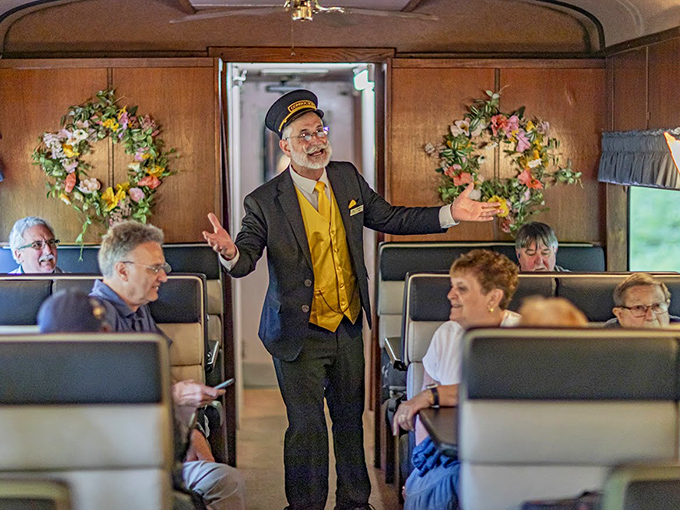 Meet your conductor &ndash; part historian, part entertainer, and full-time keeper of railroad magic and passenger smiles.