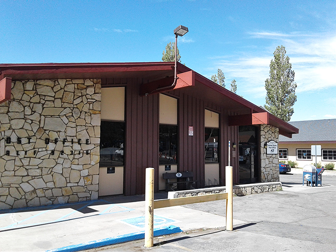 The post office where "wish you were here" postcards begin their journey down the mountain to make friends jealous.