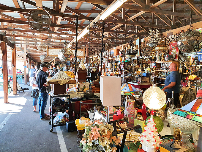 Illuminating finds at every turn! These vintage lamps and stained glass treasures cast a warm glow on any d&eacute;cor style.