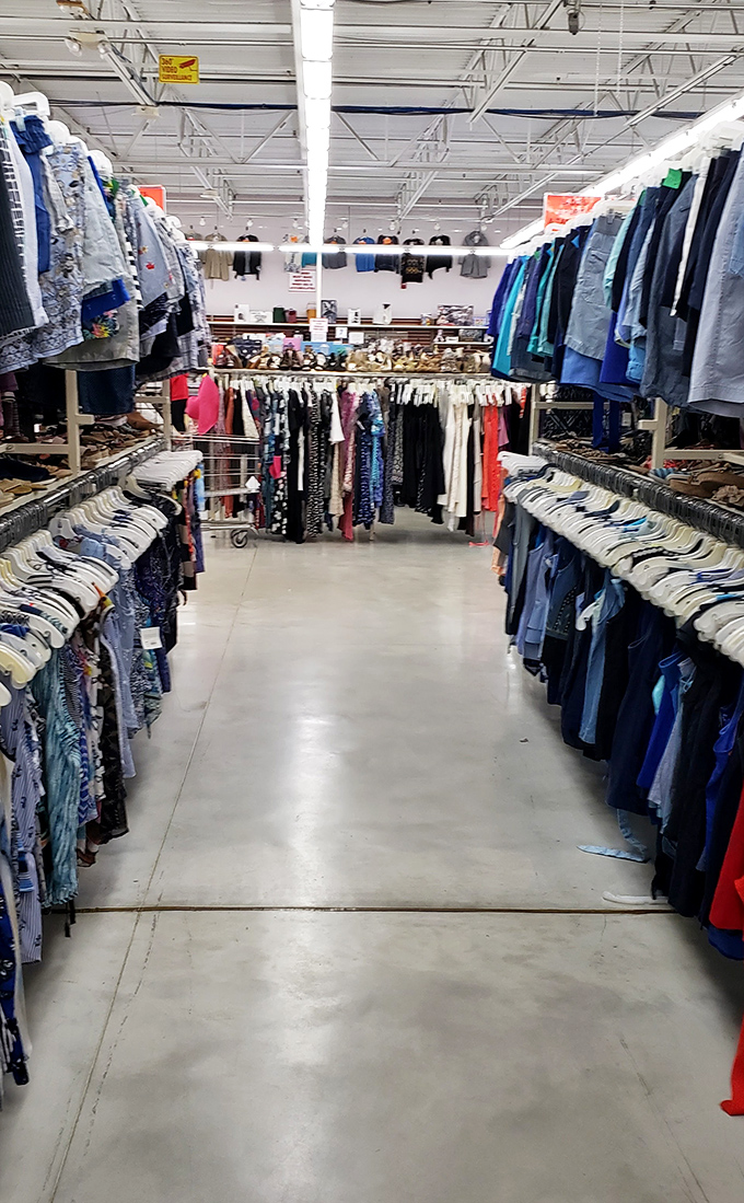 Aisles wide enough to navigate but packed with enough potential to make you forget what time it is.