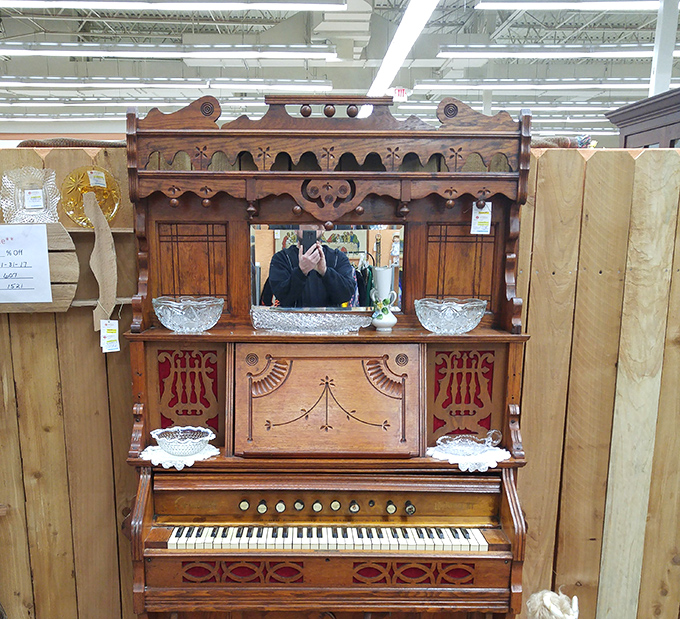 This isn't just furniture &ndash; it's a Victorian music machine waiting to sing again. The craftsmanship makes today's mass-produced items weep with inadequacy.