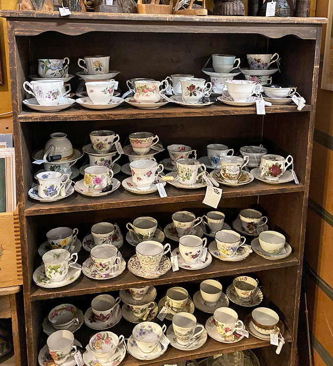The teacup battalion stands in formation, each one ready to elevate your afternoon tea from mundane to Downton Abbey-worthy.
