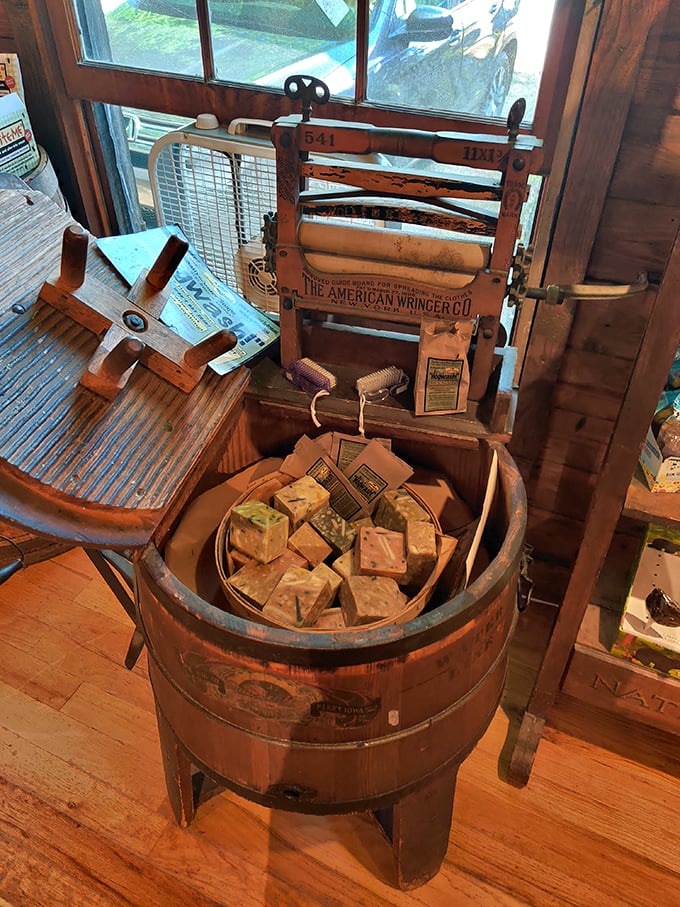 Before the "spin cycle" involved stationary bikes at the gym, there was this beauty. The American Wringer Company's approach to laundry day was part workout, part engineering marvel.