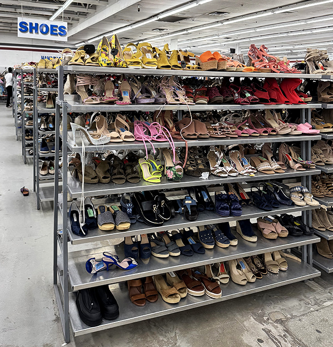 Ladies' footwear spans decades of style, from sensible flats to statement heels that remember dancing nights.