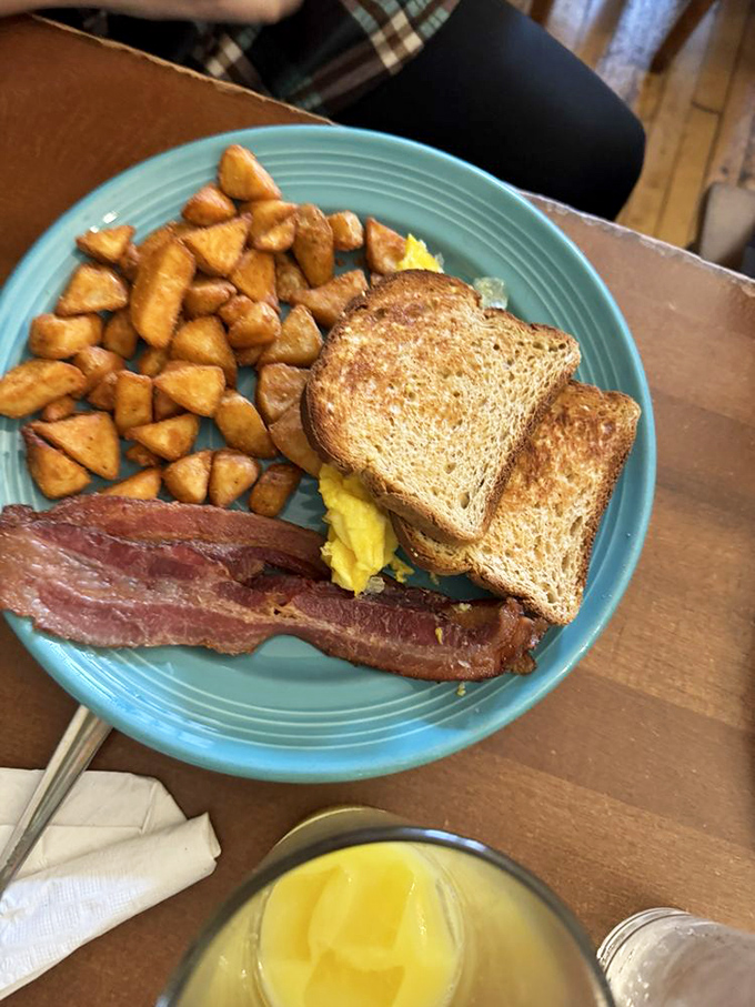The kind of breakfast platter that makes you want to cancel all plans except the inevitable nap that follows such glorious morning excess.