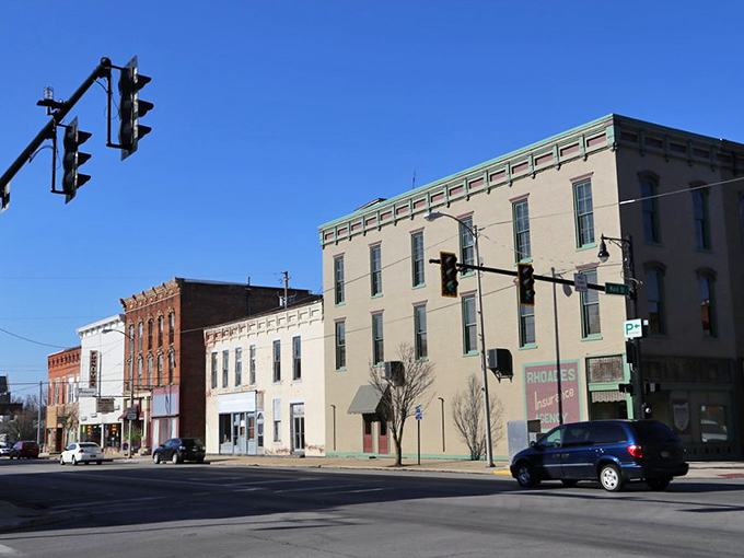 Van Wert's streetscape offers a masterclass in small-town Americana, where traffic lights seem more like friendly suggestions than urgent commands.