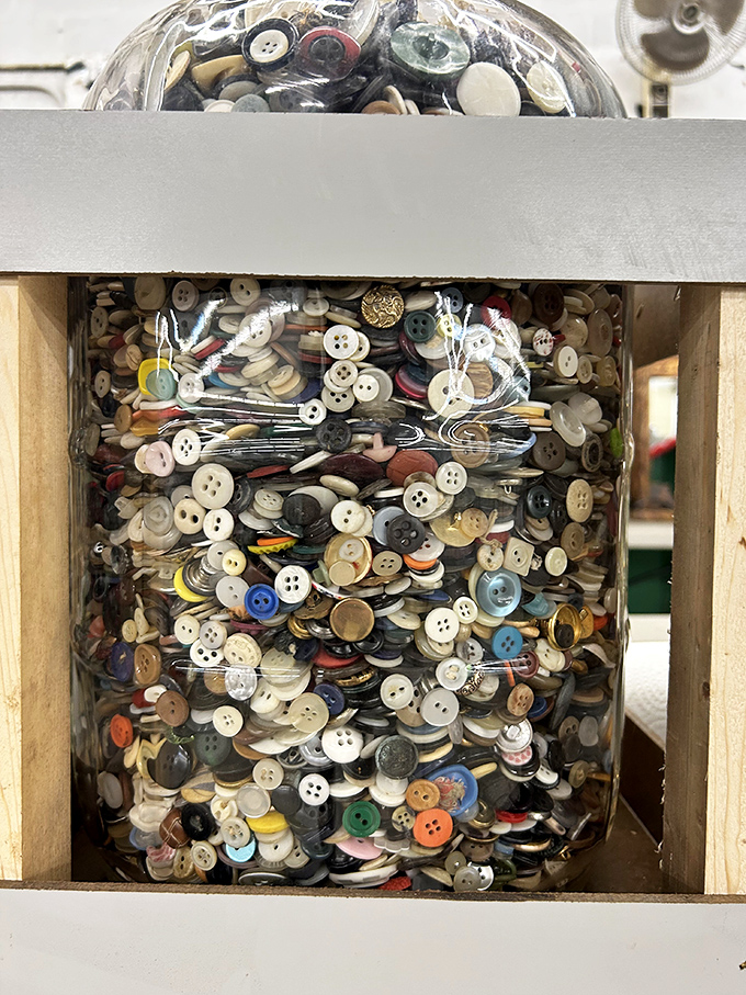 A galaxy of buttons awaits new purpose&mdash;each one a tiny time capsule from someone's forgotten shirt, waiting for creative resurrection.