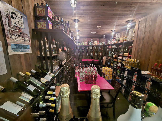 Not just a wine cellar but a sanctuary where bottles wait patiently for their moment to shine at your table.
