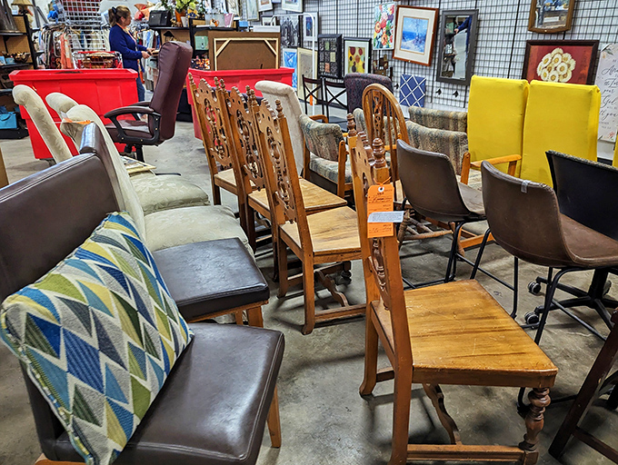 The chair convention, where every seat has a tale and nobody minds if you try them all out.