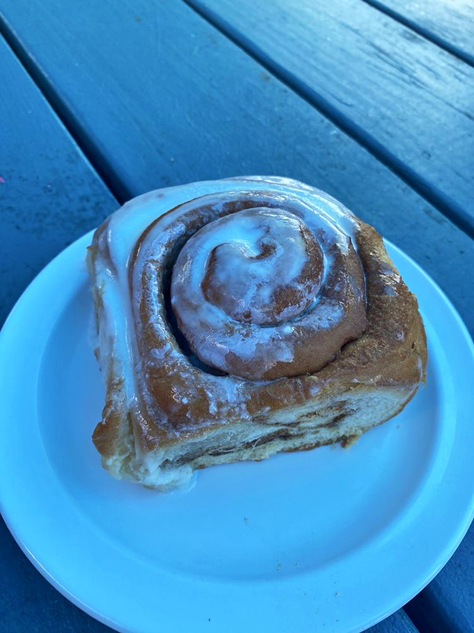 The humble cinnamon roll, elevated to art form. That spiral of cinnamon and glaze is basically a hypnotic device designed to make you forget about calories.
