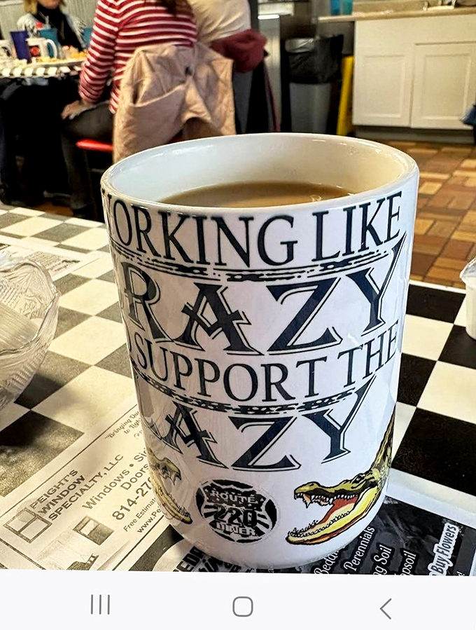 A coffee mug with attitude &ndash; because in Pennsylvania, even the drinkware tells it like it is.