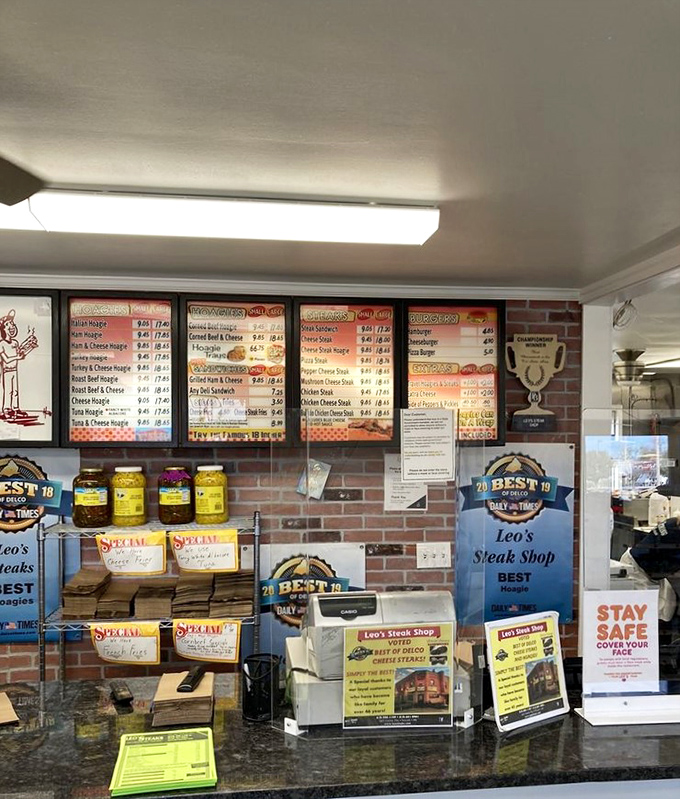 Awards and accolades line the counter—not for show, but because they've run out of wall space for them all.