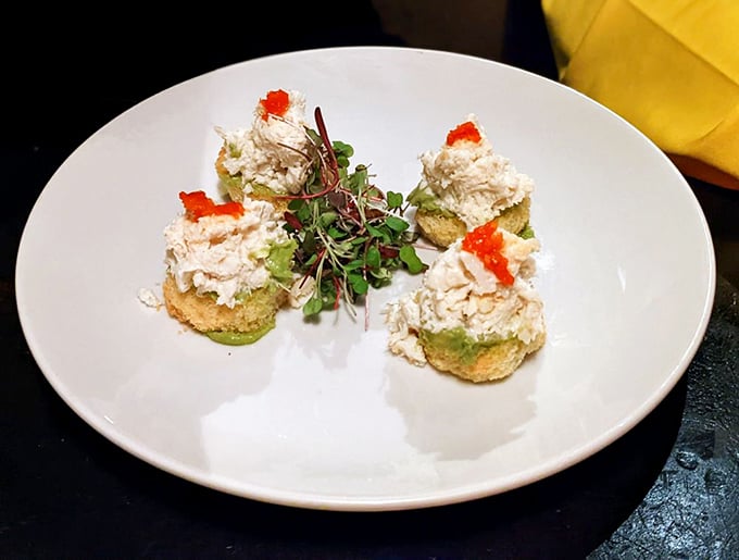 These elegant little bites prove that Southern cuisine can dress up fancy when it wants to, like cowboy boots with a tuxedo&mdash;surprisingly perfect.