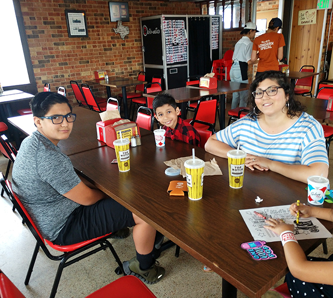 Multi-generational dining at its finest. Those distinctive yellow cups have witnessed countless family stories and first dates since the Nixon administration.