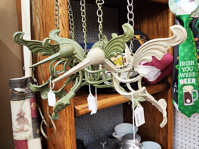 Part sculpture, part chandelier, all conversation starter. This hanging metal masterpiece would make your dinner guests forget their phones exist.