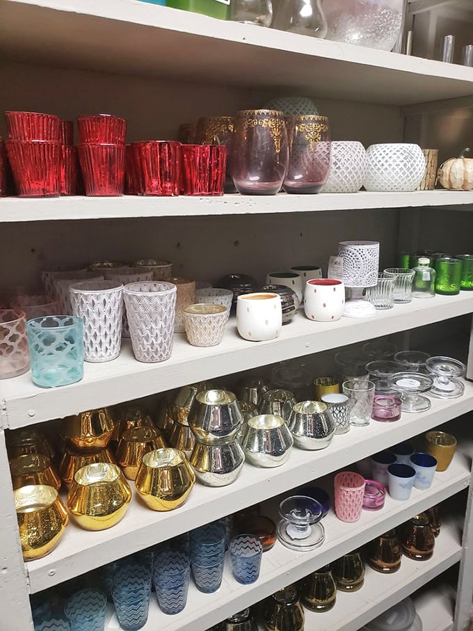 A collector's dream of decorative vessels. From mercury glass to textured ceramics, these containers elevate any candle from mere light source to statement piece.