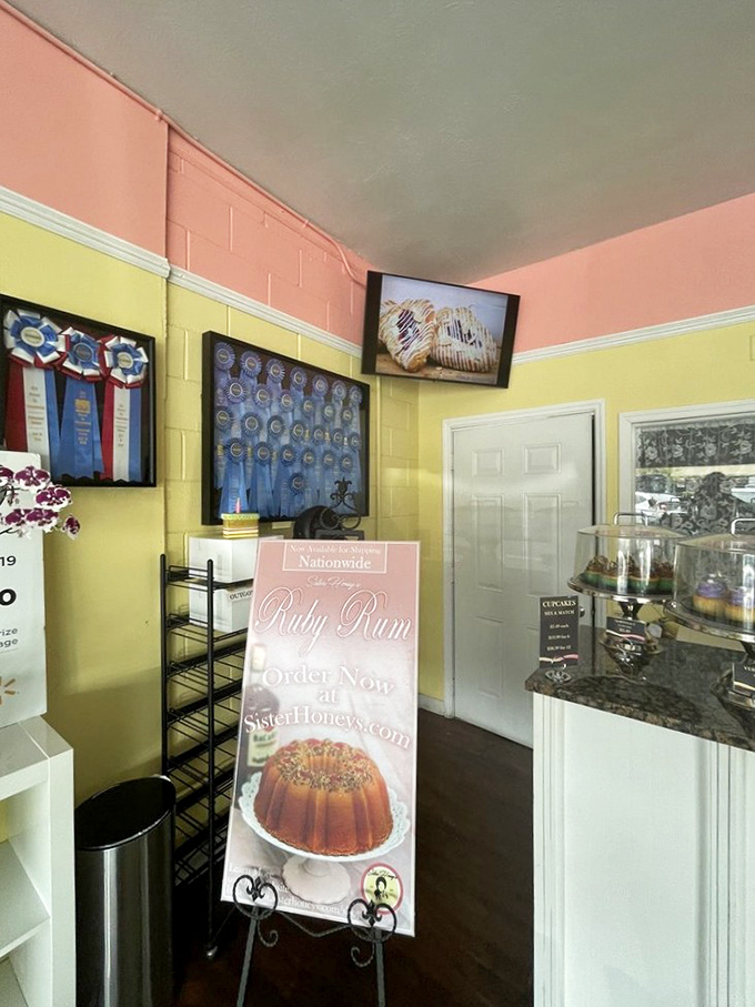 Award ribbons that tell the story of desserts so good, they've literally been judged the best in the world&mdash;no pressure, other bakeries.